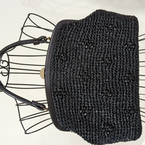 Vintage | Bags | Vintage Straw Bling Purse | Poshmark